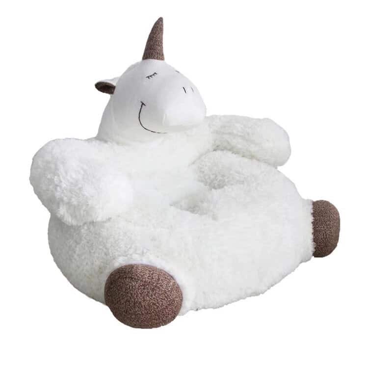 Poef van imitatiebont in de vorm van dieren • Kinder World