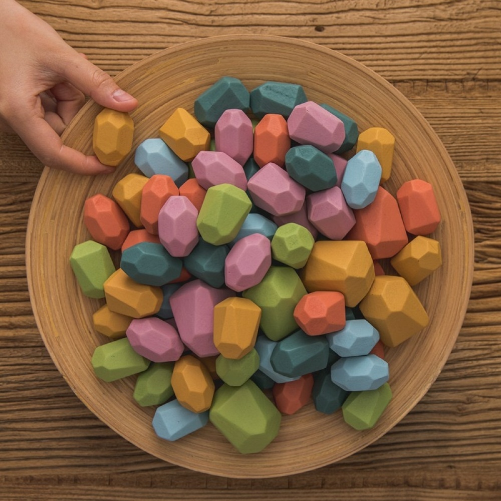 Houten bouwstenen • Kinder World