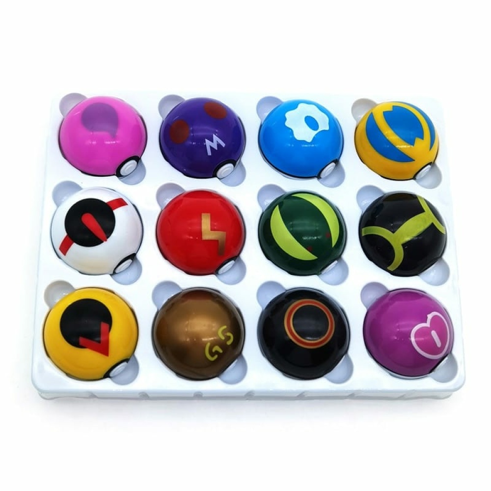 Set van 12 Pokéballs met Pokémon-figuurtjes • Kinder World